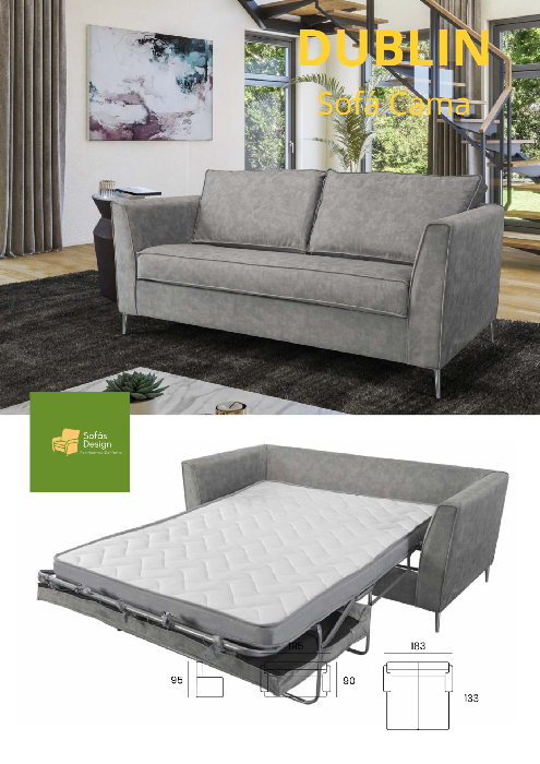 DUBLIN COM CAMA EXTENCIVEL :: Studio Sofá Interior Design